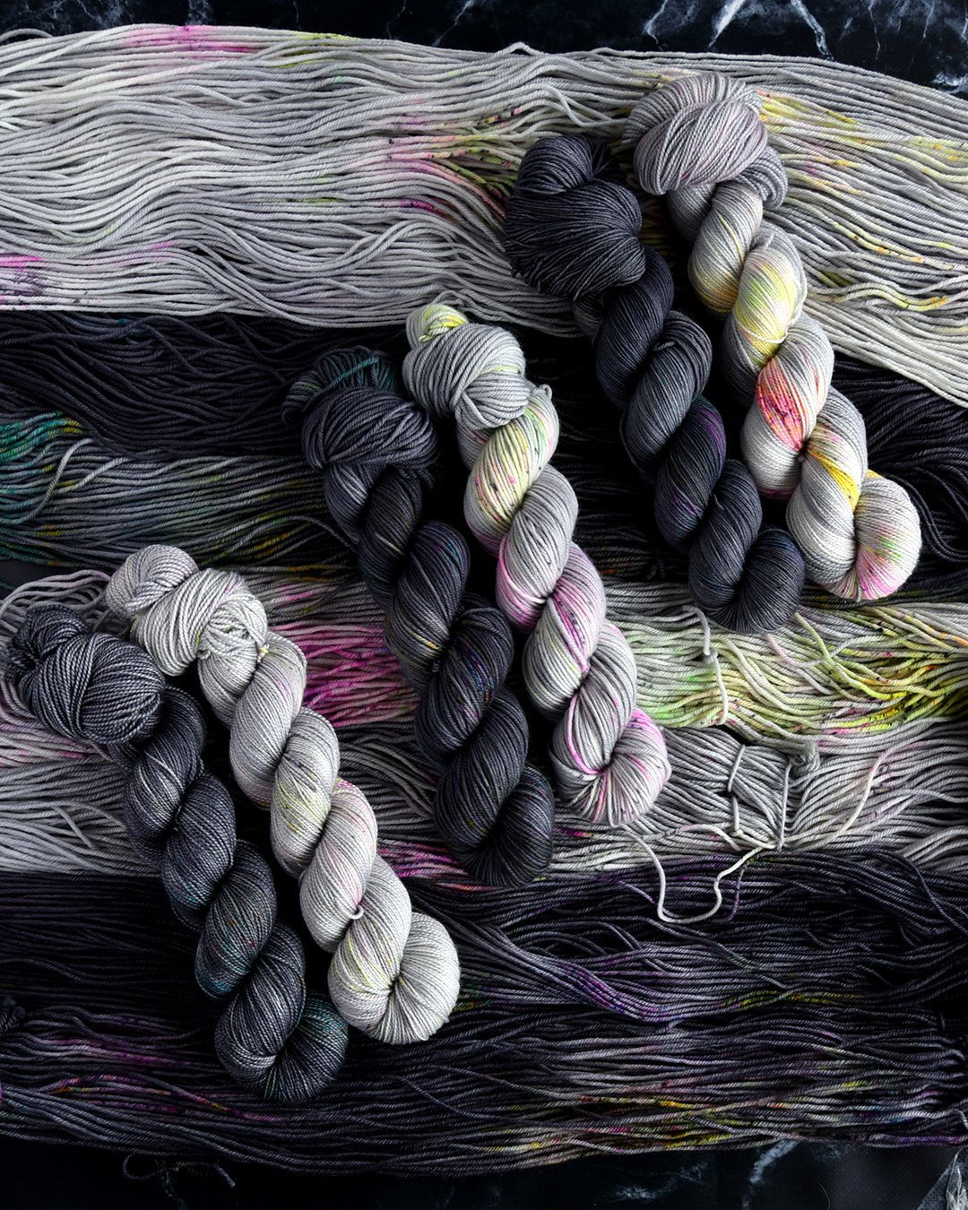 Electric green yarn, neon green yarn, neon yarn with speckles, green ...