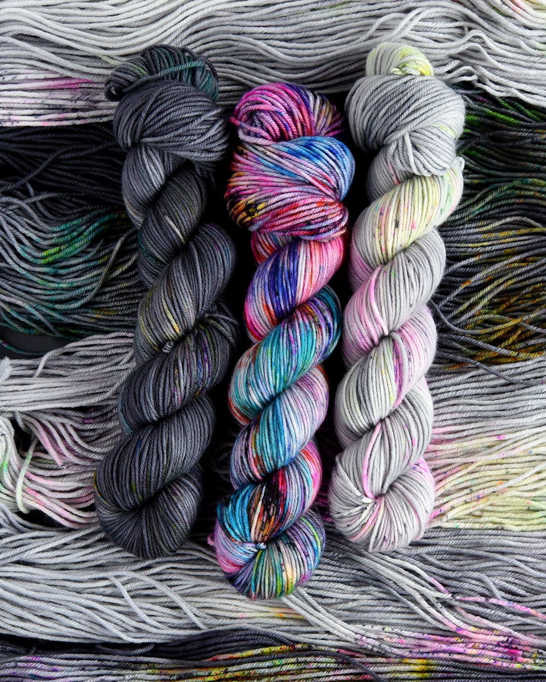 Electric green yarn, neon green yarn, neon yarn with speckles, green ...