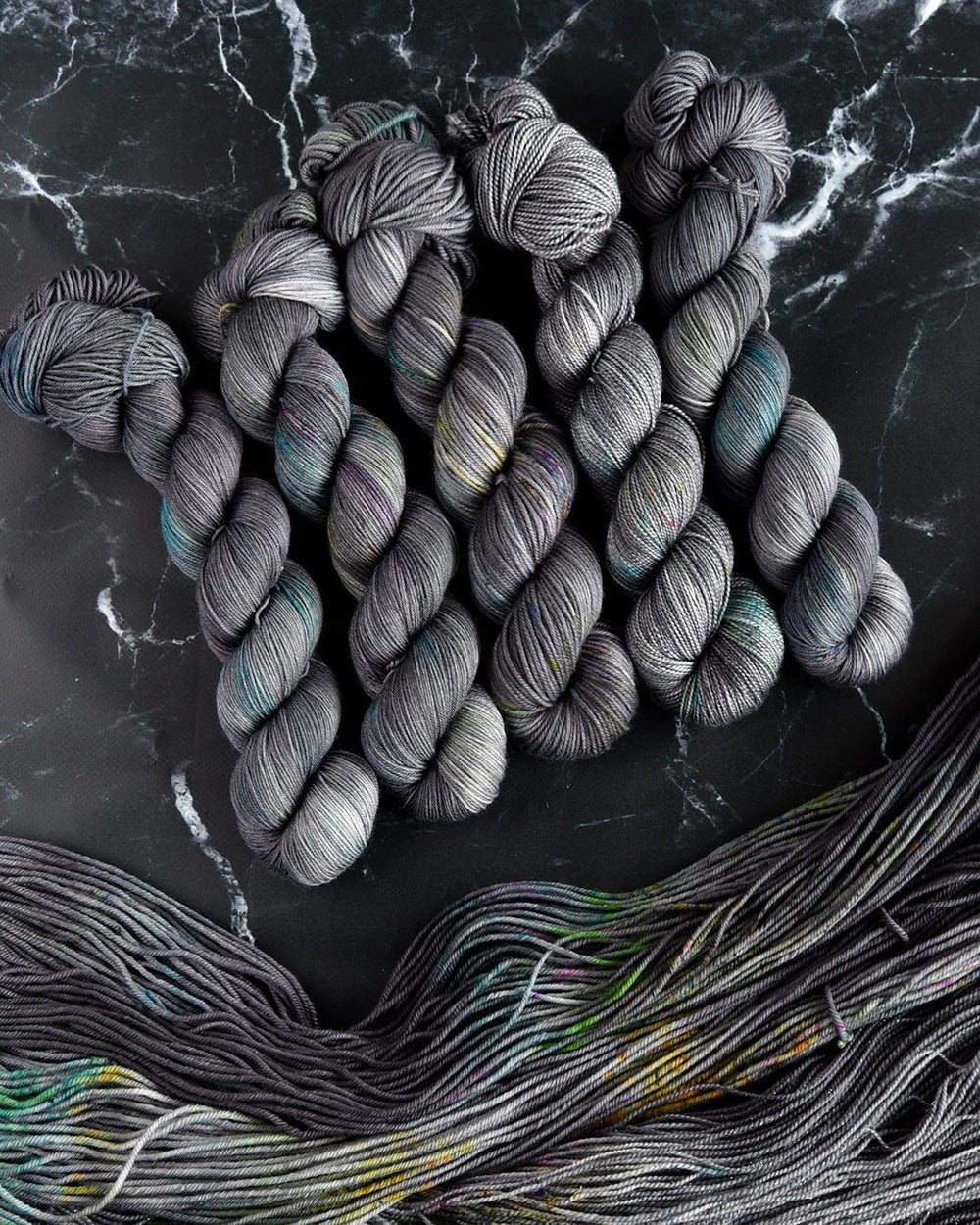 Electric green yarn, neon green yarn, neon yarn with speckles, green ...