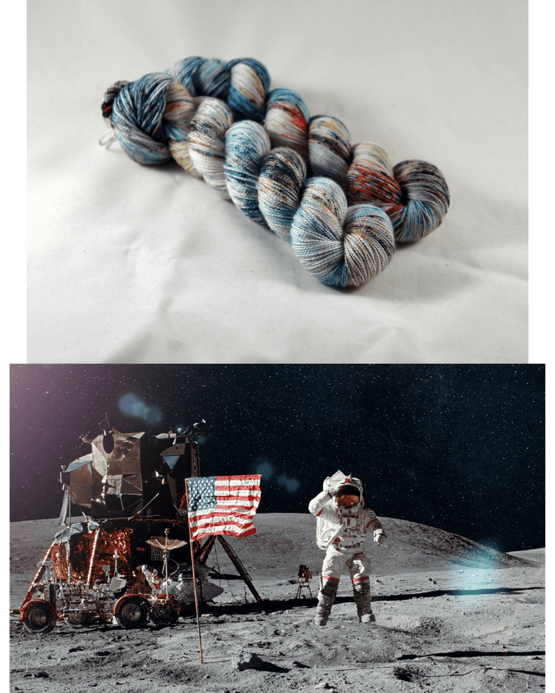 Speckled Hand Dyed Yarn in Sport Weight for Rose Cardigan, Indie Yarn - Destination Yarn