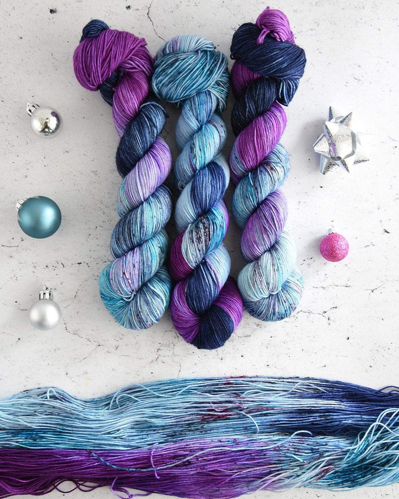 Bright speckled Christmas Yarn, Hand dyed yarn for the Holidays ...