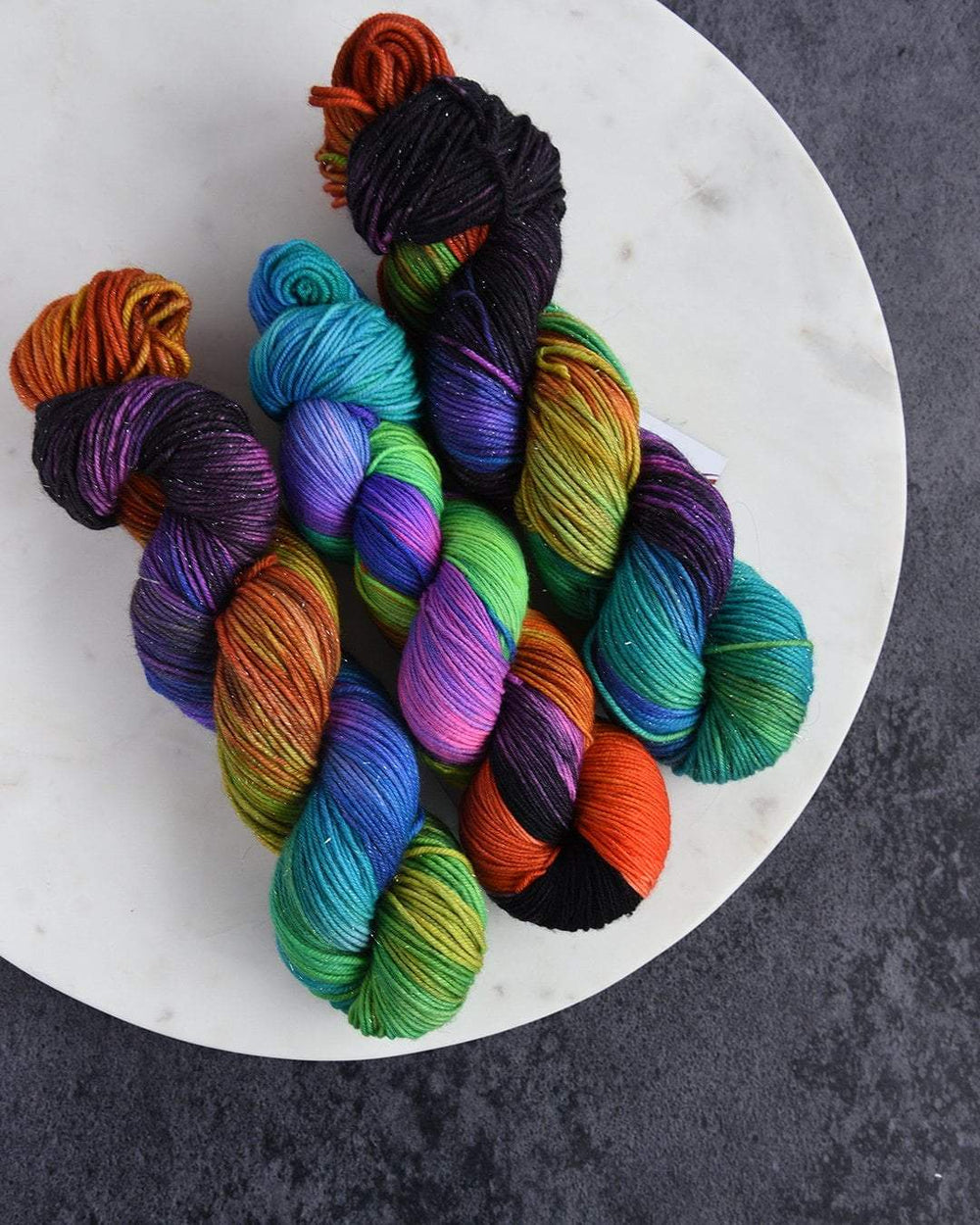 International Space Station Yarn, Rainbow Yarn, Bright Yarn, Hand dyed ...