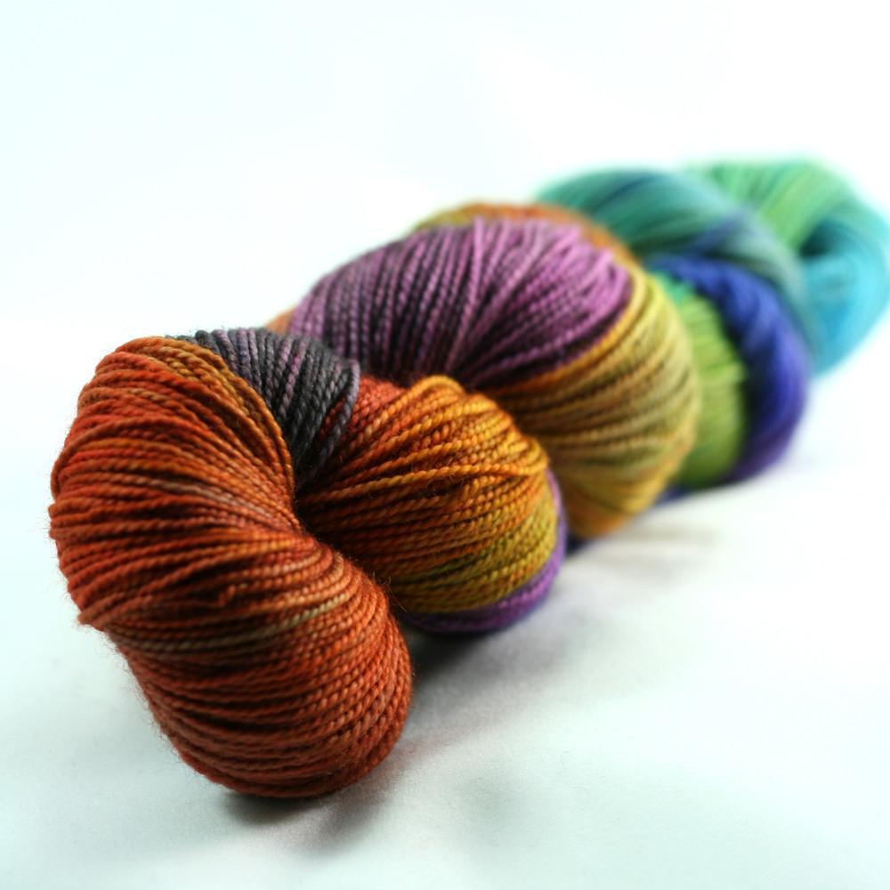International Space Station Yarn, Rainbow Yarn, Bright Yarn, Hand dyed ...