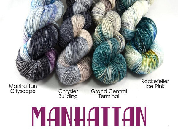 Rockefeller center christmas yarn, hand dyed holiday yarn, indie yarn ...