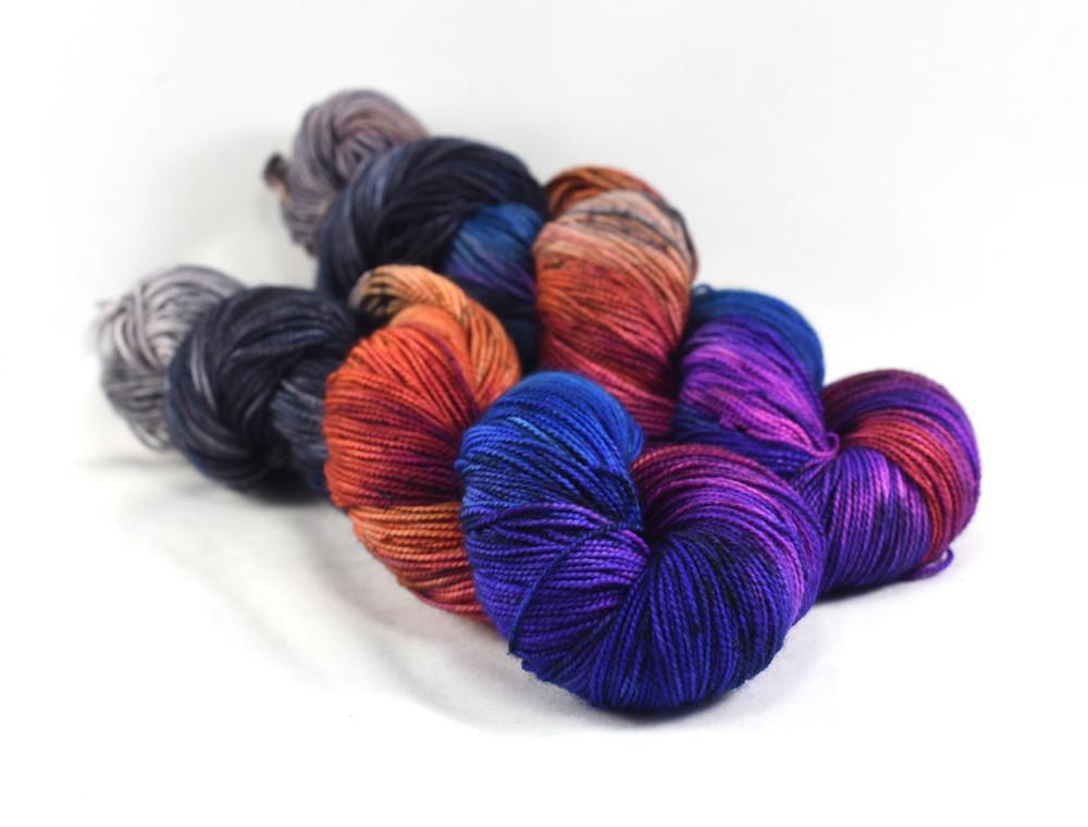SPACESHIP EARTH Hand dyed yarn inspired by travel - Destination Yarn
