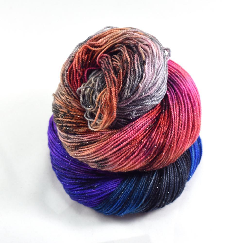 SPACESHIP EARTH Hand dyed yarn inspired by travel - Destination Yarn