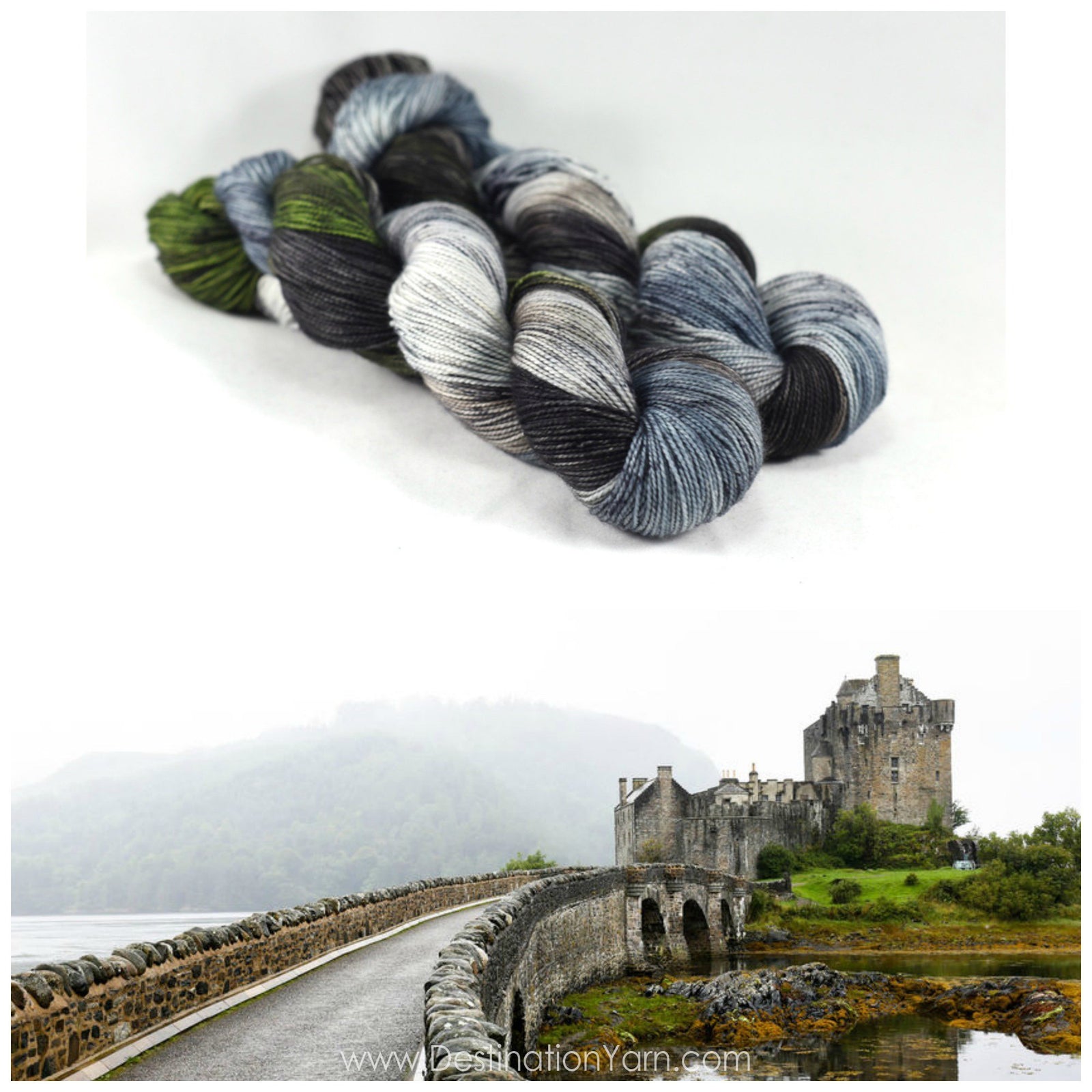 Scotland Hand Dyed Yarn Inspired by Scotland - Destination Yarn