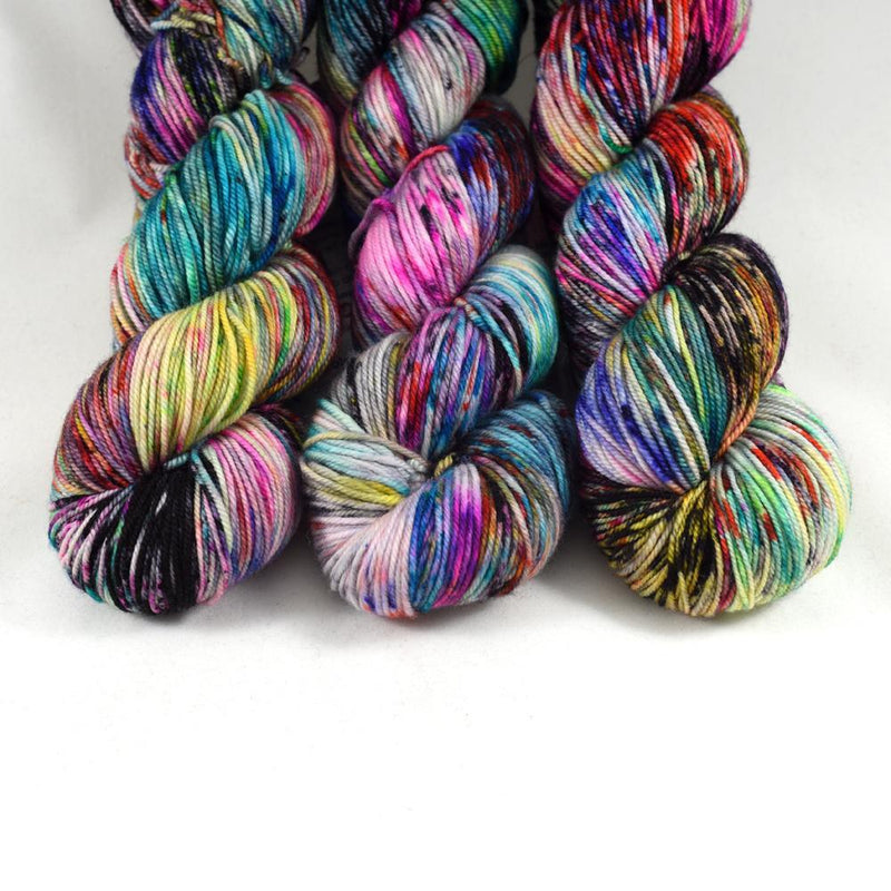 Speckled Hand Dyed Yarn in Sport Weight for Rose Cardigan, Indie Yarn ...