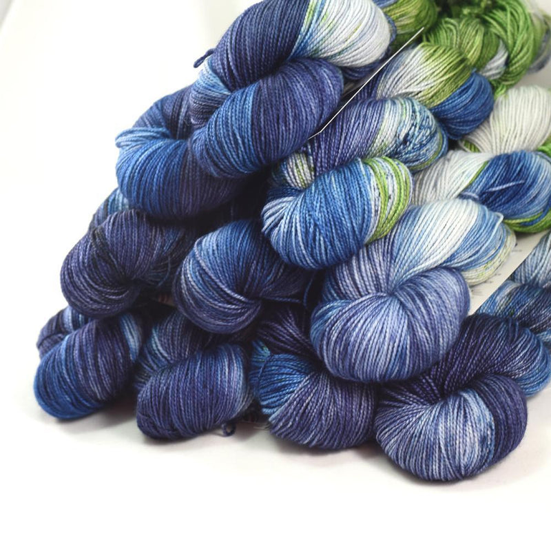 Speckled Hand Dyed Yarn in Sport Weight for Rose Cardigan, Indie Yarn ...